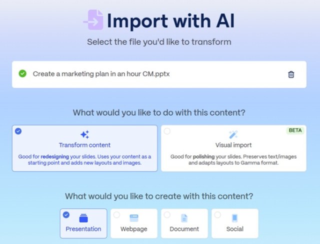 Gamma – Pretty Presentations with AI – AI for Squishy Humans